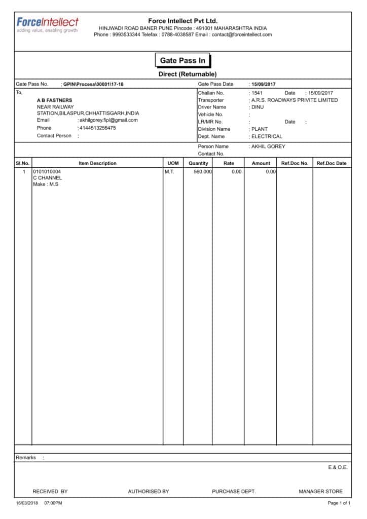 Material Management formats | Material Management templates | MM formats