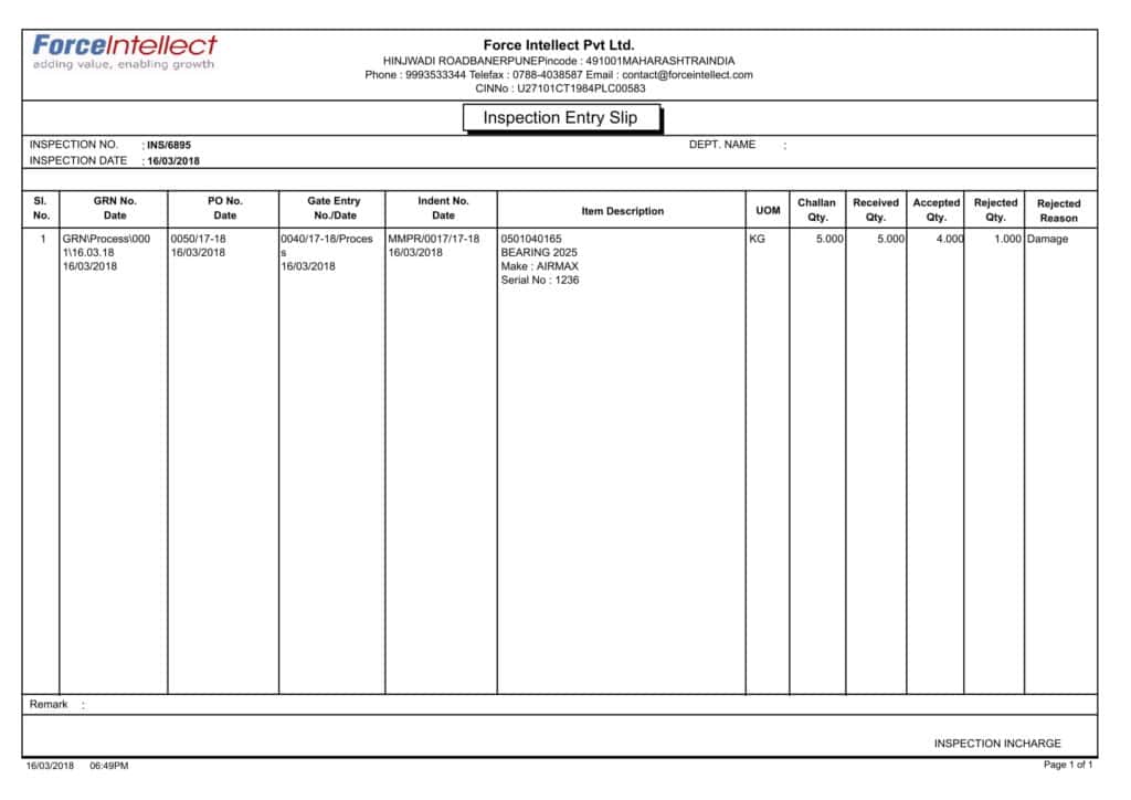 Material Management formats | Material Management templates | MM formats