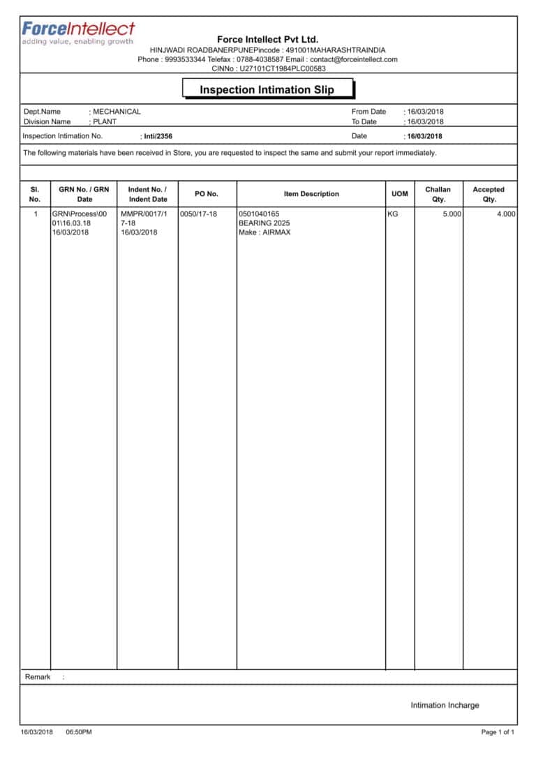Material Management formats | Material Management templates | MM formats
